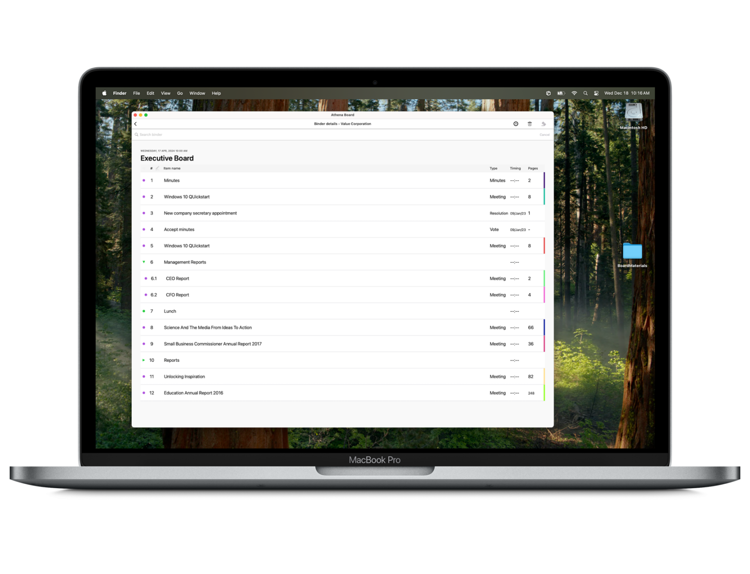 Apps - Athena Board