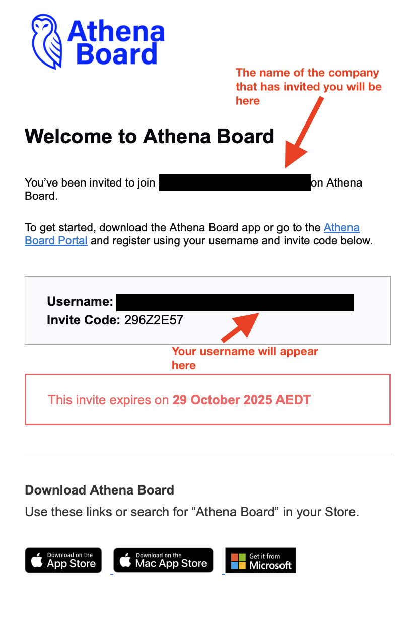 How to register a new user account - Athena Board